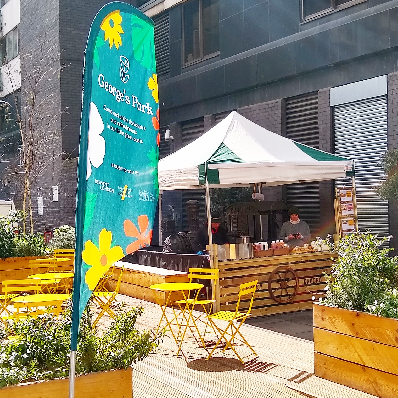 George's Pocket Park "Bites Food Pop-Up" - Make it Marylebone